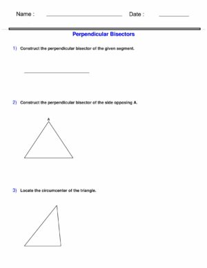 Construct the perpendicular bisector - Perpendicular Bisector ...