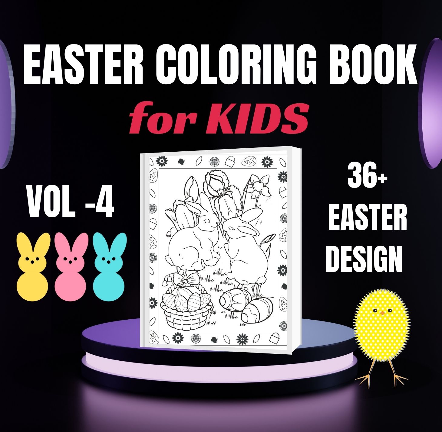 Adorable Easter Coloring Book – +36 Cute Easy Large Prints PDF + Volume ...