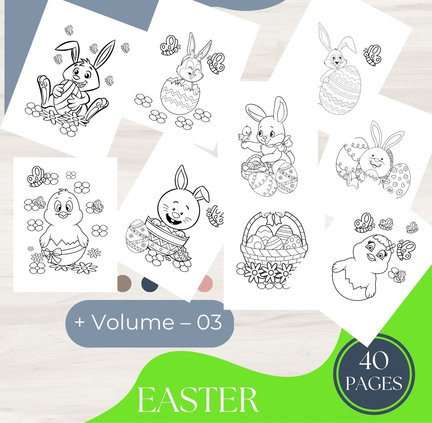 Easter Alphabet coloring worksheets, ABC Coloring pages +40 Pages ...