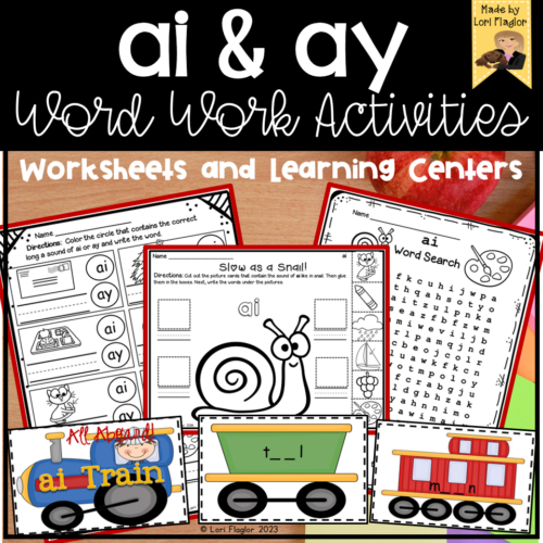 ai and ay Word Work Activities | Made By Teachers