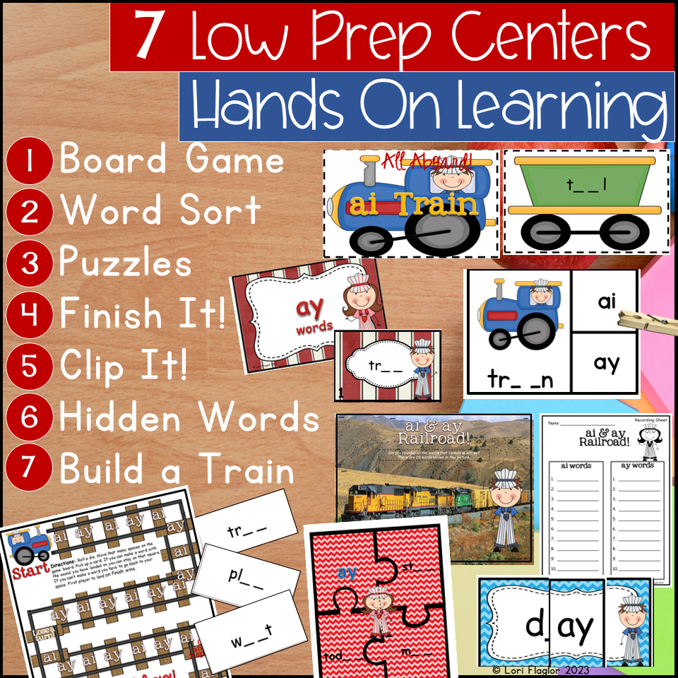 ai and ay Word Work Activities | Made By Teachers