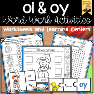 oi and oy Word Work Activities | Made By Teachers