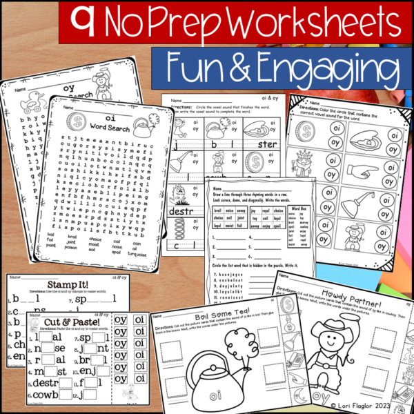 oi and oy Word Work Activities | Made By Teachers