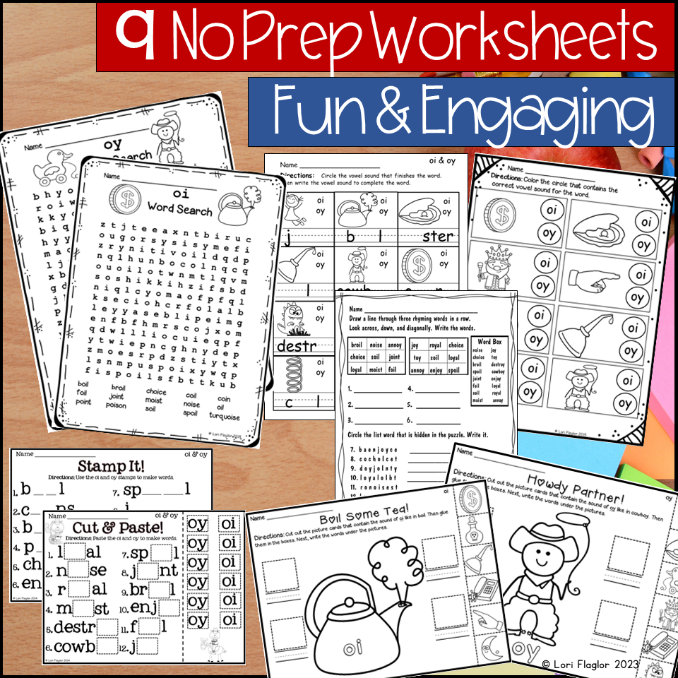 oi and oy Word Work Activities | Made By Teachers