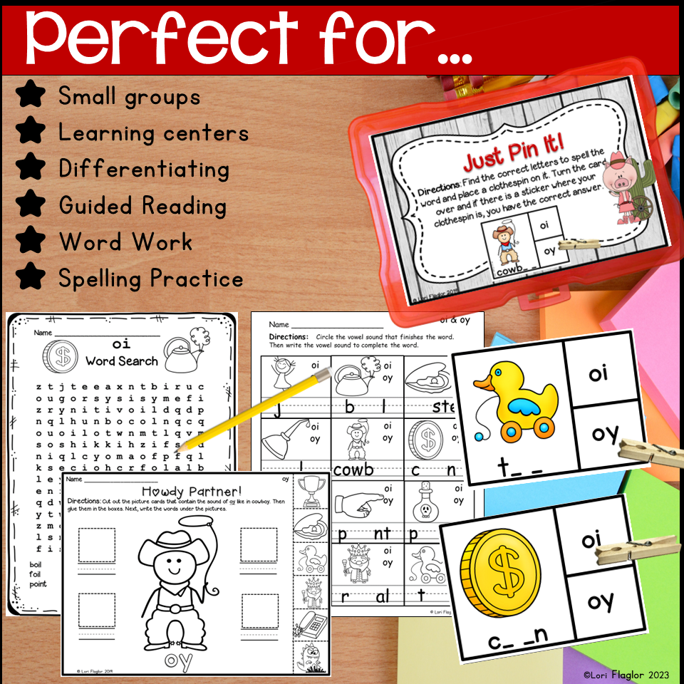 oi and oy Word Work Activities | Made By Teachers