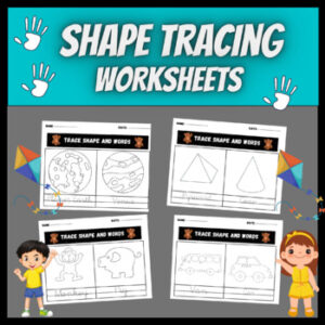 Shapes Worksheets ,Trace the Shapes Tracing Worksheets | Made By Teachers
