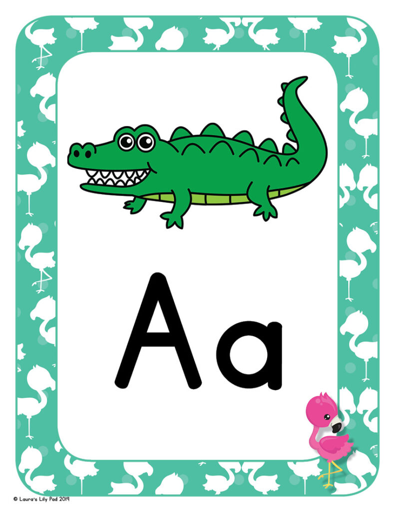 Flamingo Alphabet Signs | Made By Teachers