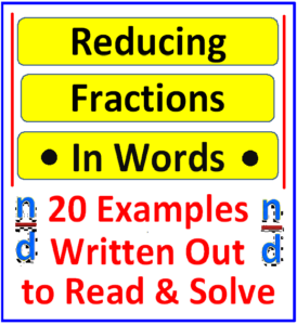 Reducing in Words (20 Examples Written Out) | Made By Teachers