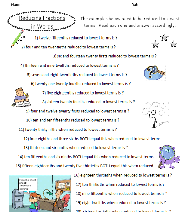 Reducing in Words (20 Examples Written Out) | Made By Teachers