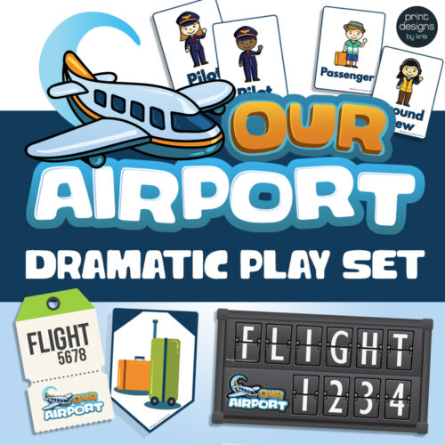Airport Dramatic Play Set - Preschool and Kindergarten | Made By Teachers