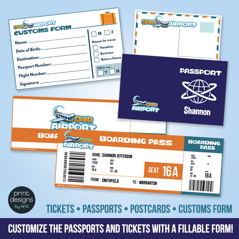 Airport Dramatic Play Set - Preschool and Kindergarten | Made By Teachers