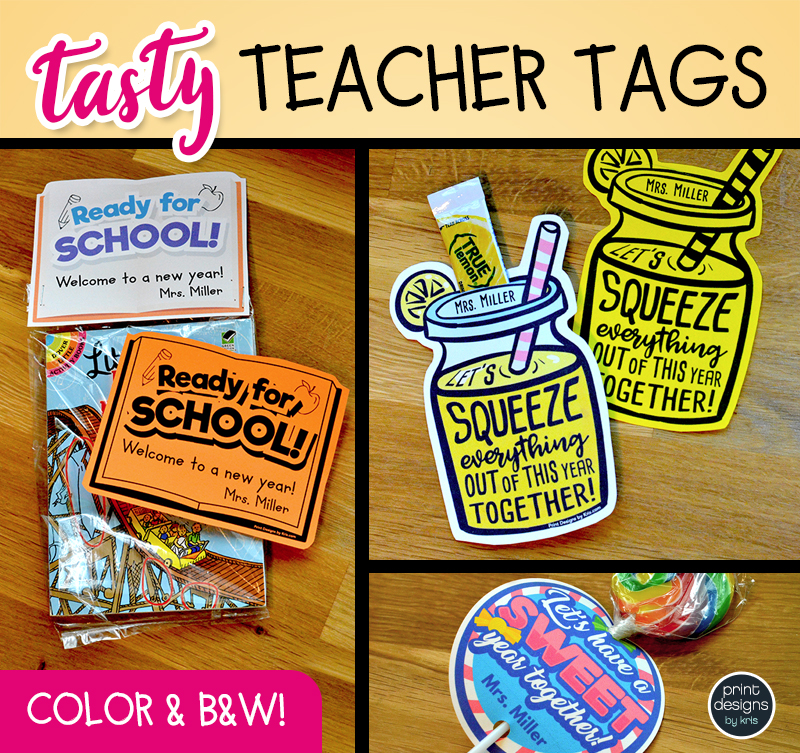 Back to School Student Gift Tags • Editable Meet the Teacher Gift Tags ...