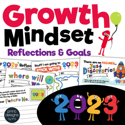 Growth Mindset 2022 Reflections and 2023 Goals Activities • Book ...