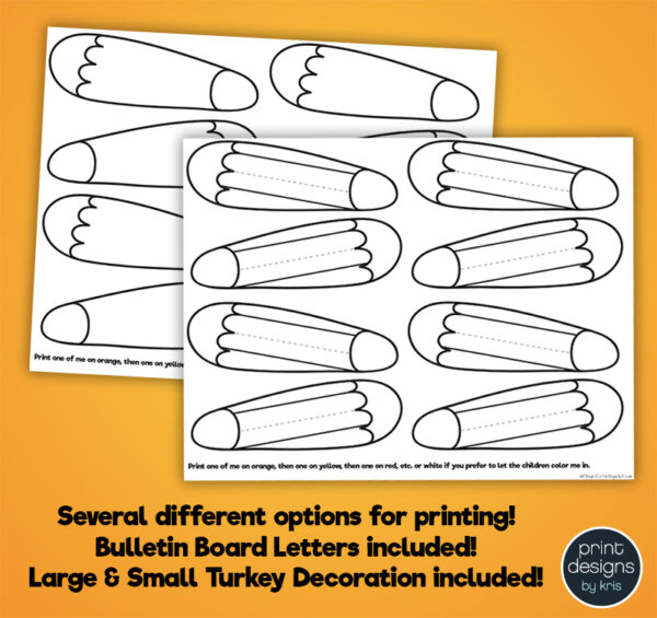 Thanksgiving Turkey Craft and Bulletin Board | Made By Teachers