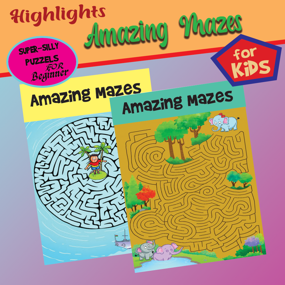 Jumbo Book of Amazing Mazes- Big Mazes & More Workbook | Made By Teachers