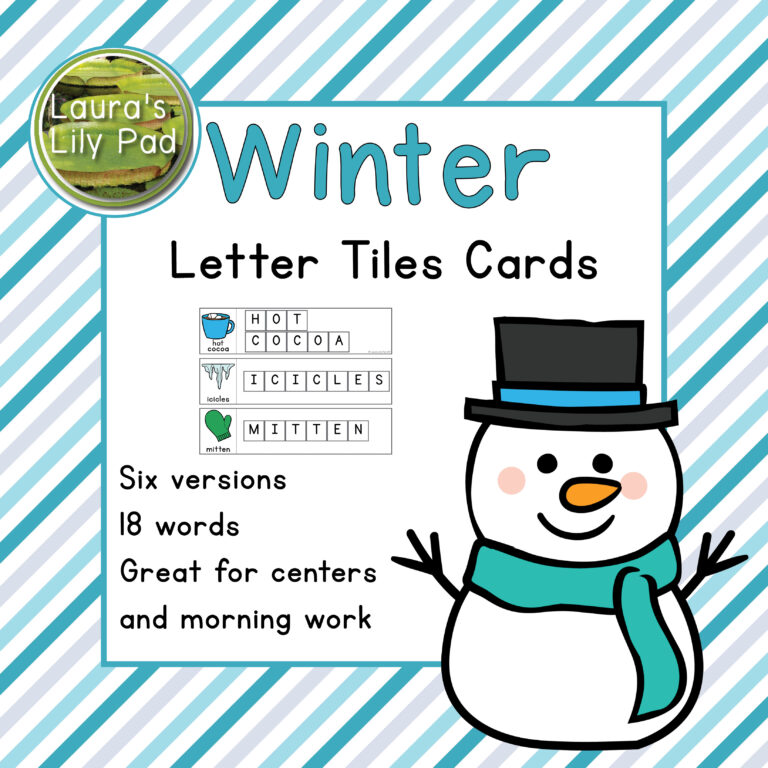 Winter Word Letter Tiles Cards | Made By Teachers