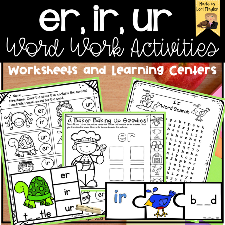 r controlled vowels- er, ir ur Word work Activities | Made By Teachers