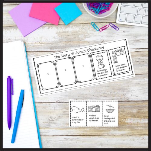 Jonah and the Big Fish Whale Bible Lesson and Activities 1st 2nd grades ...