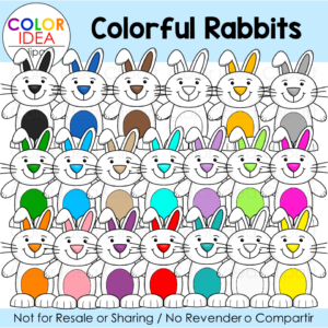 Colorful Rabbits | Made By Teachers