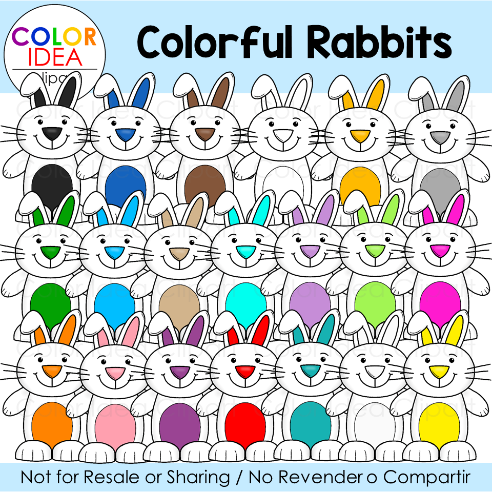Colorful Rabbits | Made By Teachers
