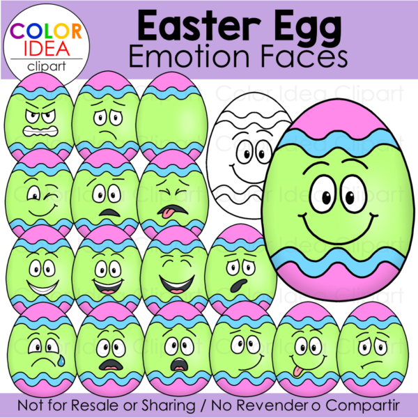 Easter Egg Emotion Faces | Made By Teachers
