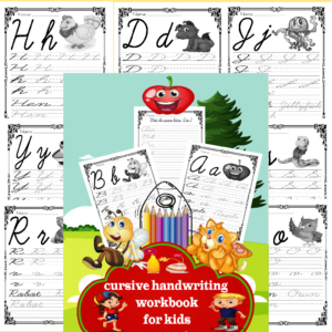 Cursive Handwriting Workbook for Kids: Learning to Write in Cursive ...