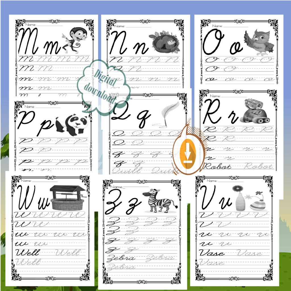 Cursive Handwriting Workbook for Kids: Learning to Write in Cursive ...