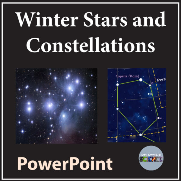 Winter Constellations and Stars PowerPoint Orion Pleiades Cassiopeia ...