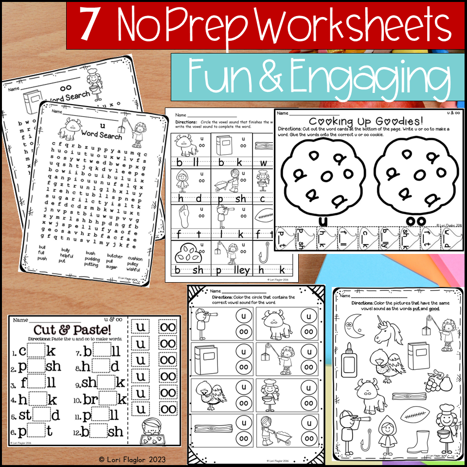 oo and u Word Work Activities | Made By Teachers