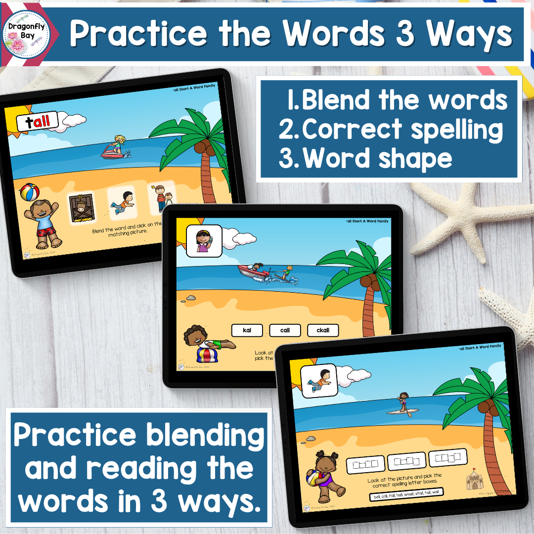 all Short A Word Family Phonics Digital Game for PowerPoint™ Google ...