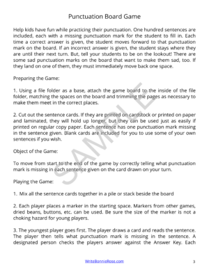 Pick the Punctuation Board Game | Made By Teachers