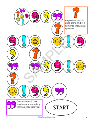 Pick the Punctuation Board Game | Made By Teachers