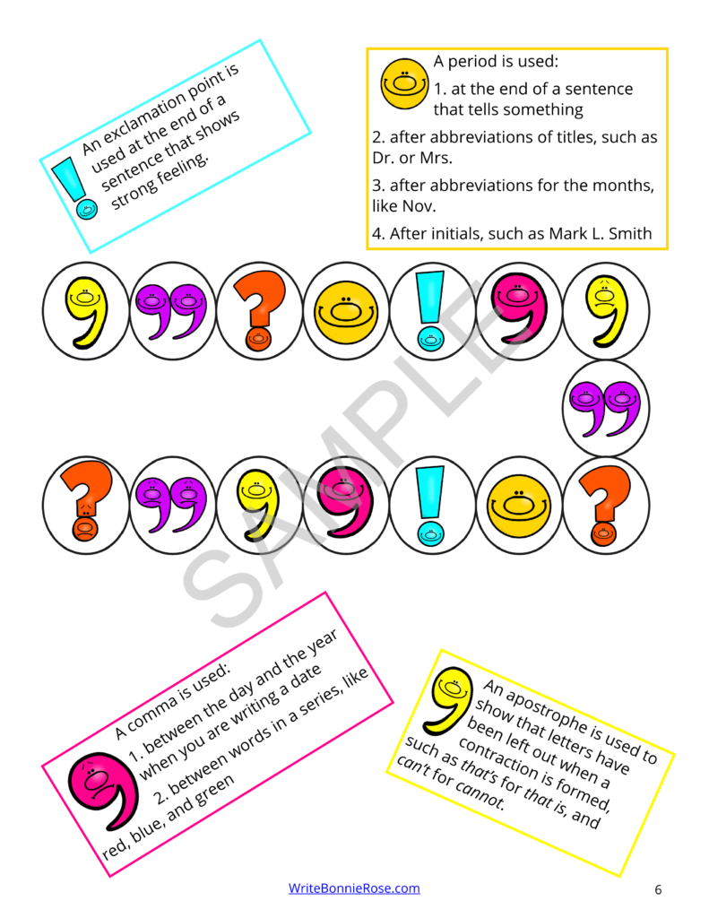 Pick the Punctuation Board Game | Made By Teachers