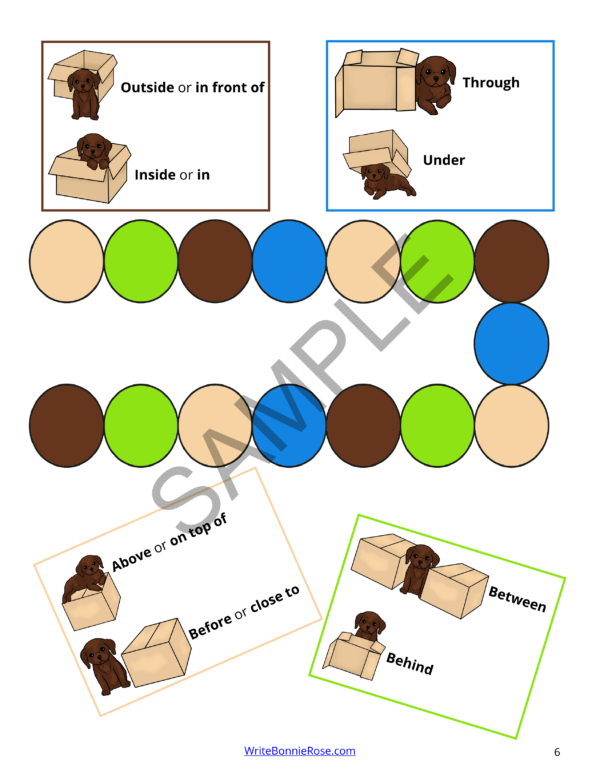 Pick the Positional Word Board Game | Made By Teachers