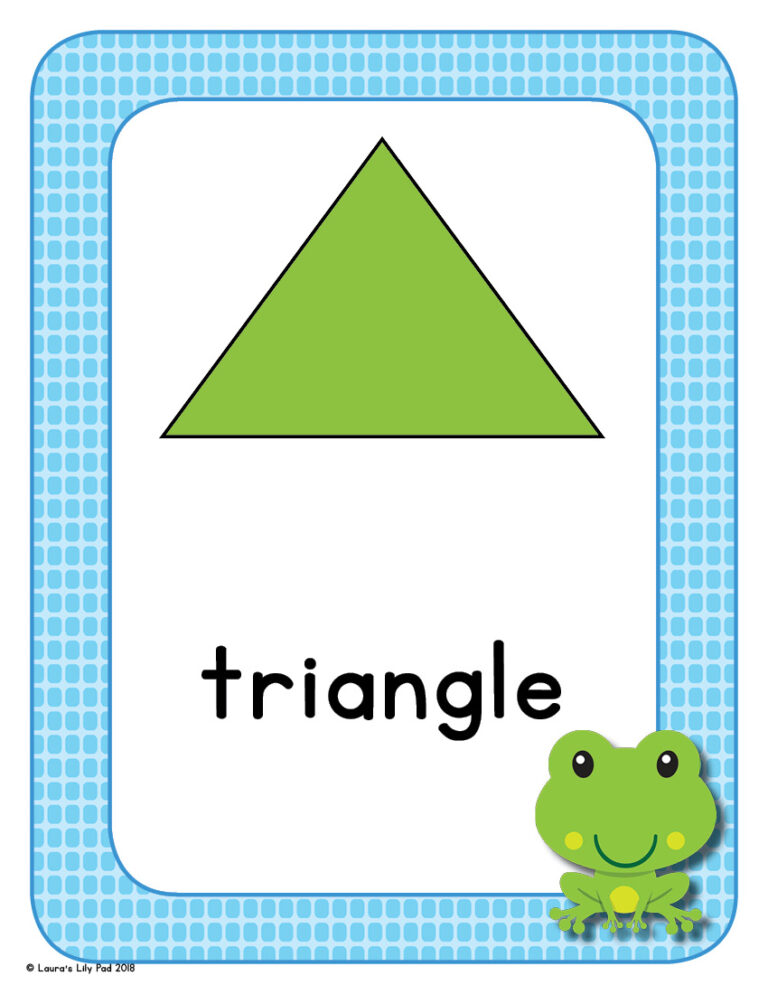 Frogs Theme Colors and Shapes Signs | Made By Teachers