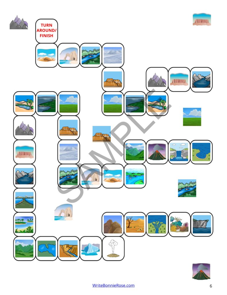 Identifying Landforms Board Game | Made By Teachers