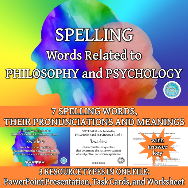 SPELLING Words Related to PHILOSOPHY and PSYCHOLOGY | Made By Teachers
