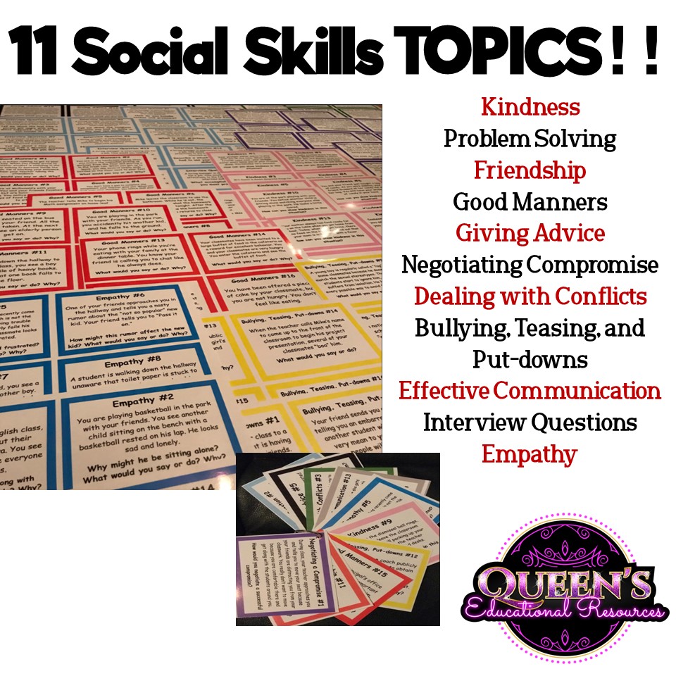 Social Skills Scenario Task Cards Bundle / Life Skills Scenarios | Made ...