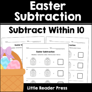 Easter Subtraction Subtract Within 10 Worksheets | Made By Teachers