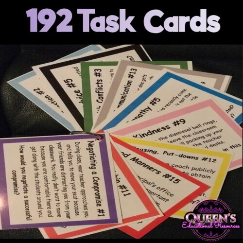 Social Skills Scenario Task Cards and Worksheets BUNDLE | Made By Teachers