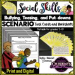 Social Skills Scenario Task Cards and Worksheets BUNDLE | Made By Teachers