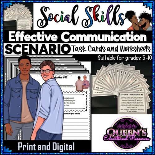 Social Skills Scenario Task Cards and Worksheets BUNDLE | Made By Teachers