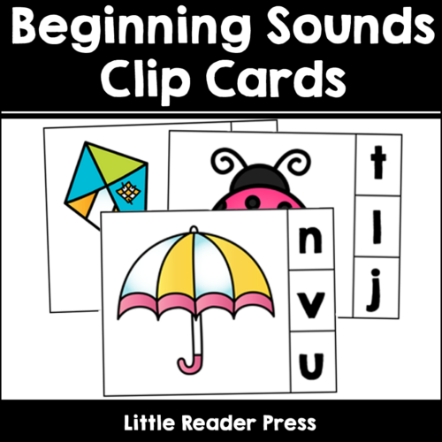 Spring Beginning Sounds Clip Cards | Made By Teachers