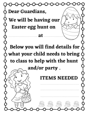 Easter Egg Hunt Letter! Letter to parents | Made By Teachers