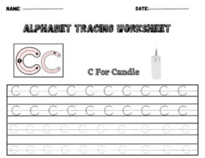 Tracing and Writing Alphabet Letters Worksheets, Handwriting Practice ...