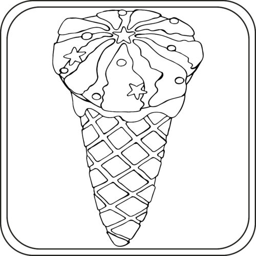 ice cream Coloring Pages Preschool | Kindergarten | First Grade | Made ...