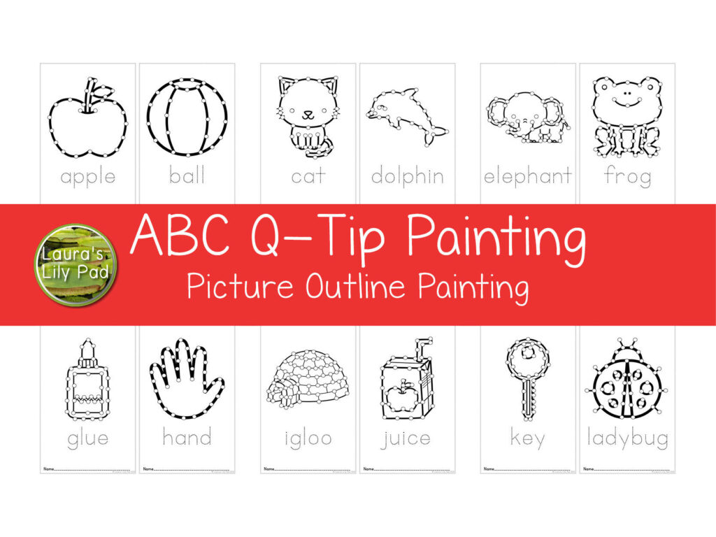 Alphabet Q-tip Painting | Made By Teachers