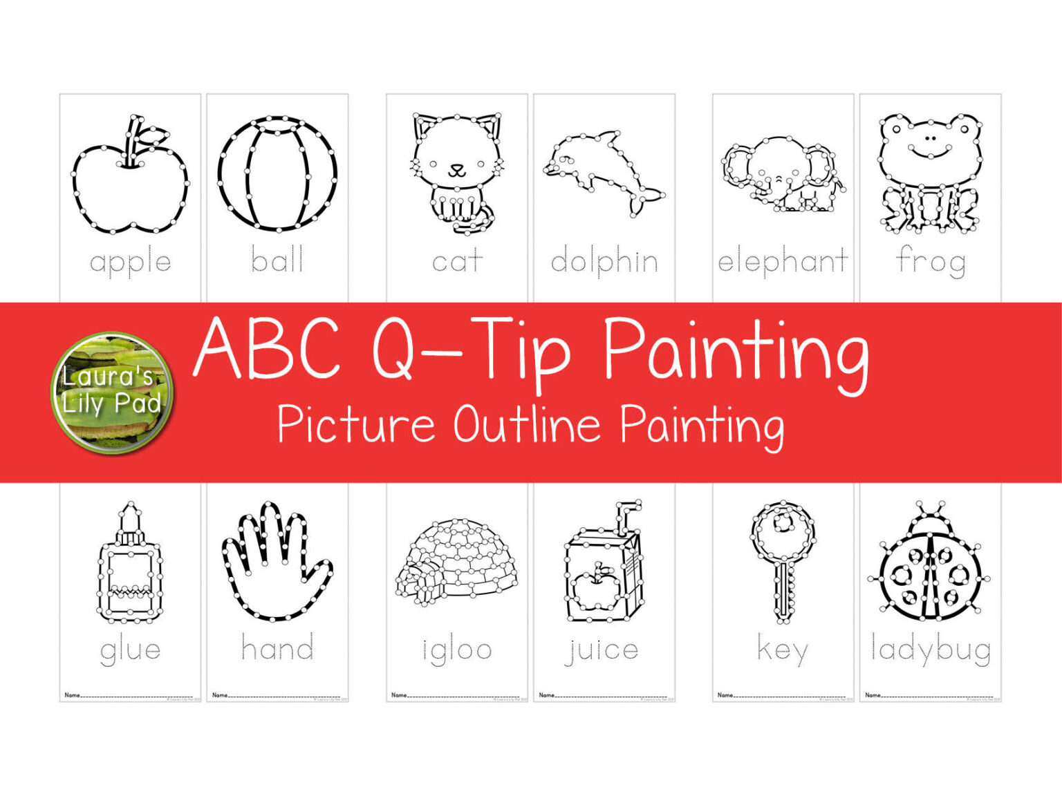 Alphabet Q-tip Painting | Made By Teachers