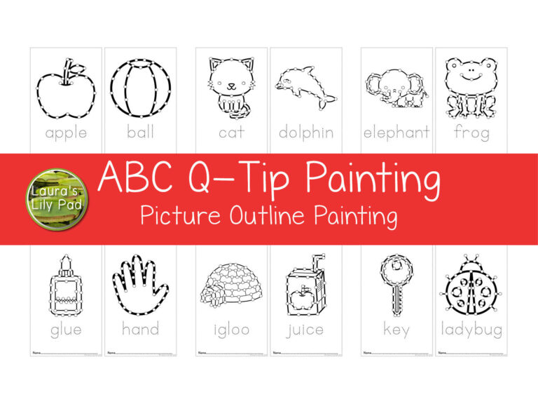 Alphabet Q-tip Painting | Made By Teachers