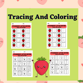 Strawberry Letter Writing Worksheets, Morning Work Spring March ...